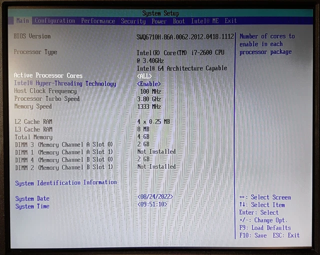 INTEL DESKTOP BOARD DQ67SW LGA1155 microATX Motherboard w/ Core i7 2600 ...