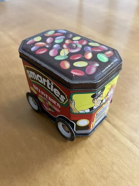 VINTAGE SMARTIES TIN Retro 1980s Smarties Deliveries Van with moving ...