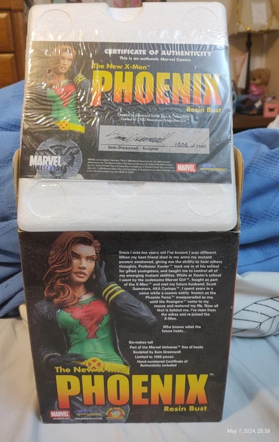 RARE 04 DIAMONDSELECTTOYS/MARVEL TheNewX-Men "Phoenix" Bust LtdEd#1404/ ...