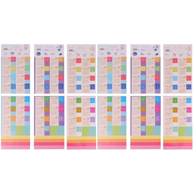SCHEDULE PLANNER STICKER Calendar Label Sticker Calendar Tabs Journal ...
