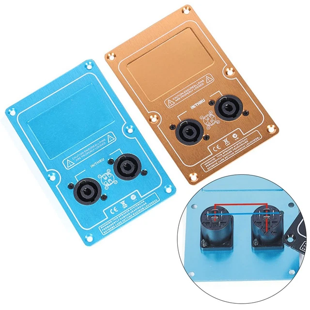 FOR SPEAKER CABINET Junction Box Back Panel Plate Socket for Audio ...
