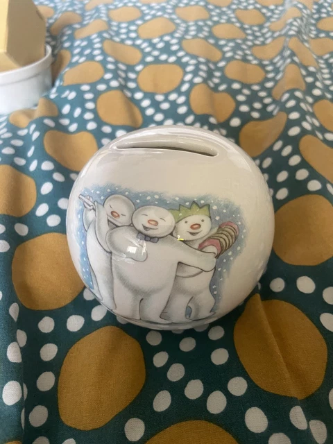 ROYAL DOULTON THE Snowman Snowball Money Box Bank Ball Christmas ...