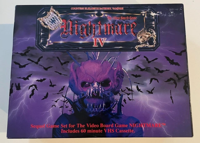 1993 NIGHTMARE IV 4 VHS Video Boardgame Expansion RARE Roadshow Home ...