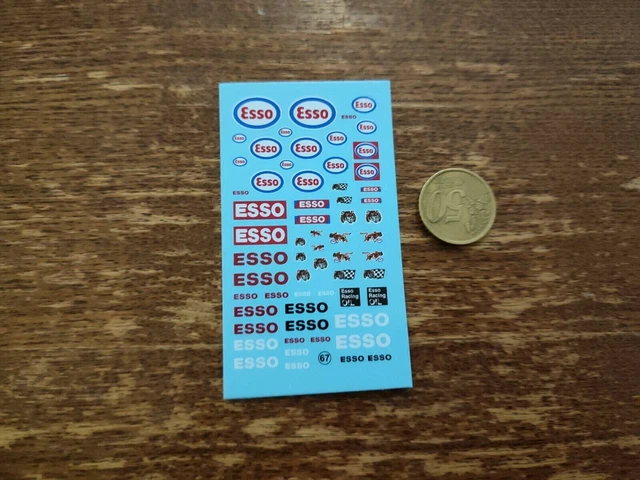 DECALCOMANIE DECALS ANCIEN Wrc Pub Rallye Esso 1/43 EUR 5,40 - PicClick FR