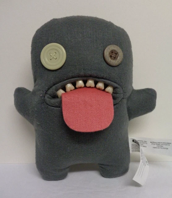 SPIN MASTER FUGGLER Funny Ugly Monster Grey Plush Soft Toy Stuffed 9 ...