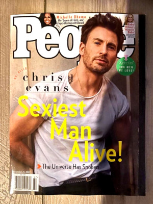 CHRIS EVANS SEXIEST MAN ALIVE People Magazine November 21, 2022 BOTH COVERS £24.40 - PicClick UK