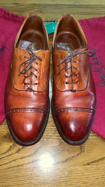 JOSEPH CHEANEY RENOIR Shoes Mens Size UK 9 Handmade Brogues Brown Tan ...