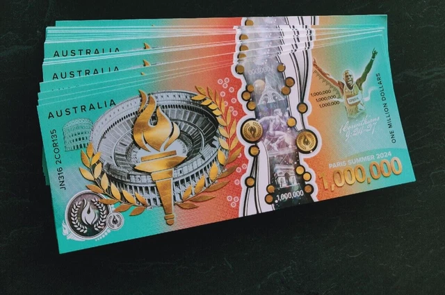 100 AUSTRALIAN $1 Million Note Replica Paris 2024 -To Give Away ...