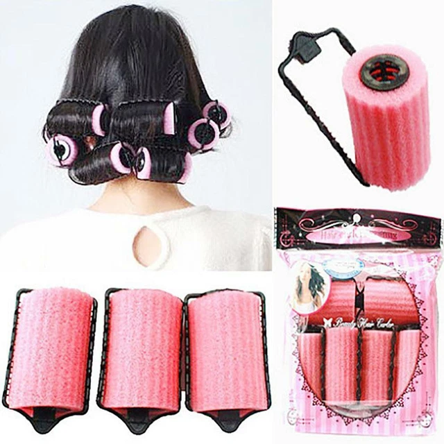 NEW MAGIC SPONGE Foam Cushion Hair Styling Rollers Curlers Twist Tool ...