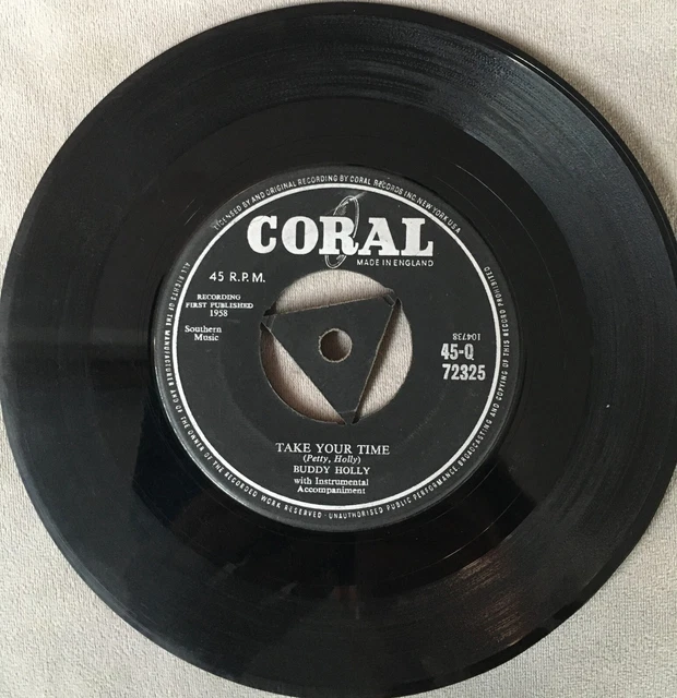 BUDDY HOLLY- RAVE On 1958 7" 45RPM Coral VG+ Rock & Roll / Rockabilly £ ...