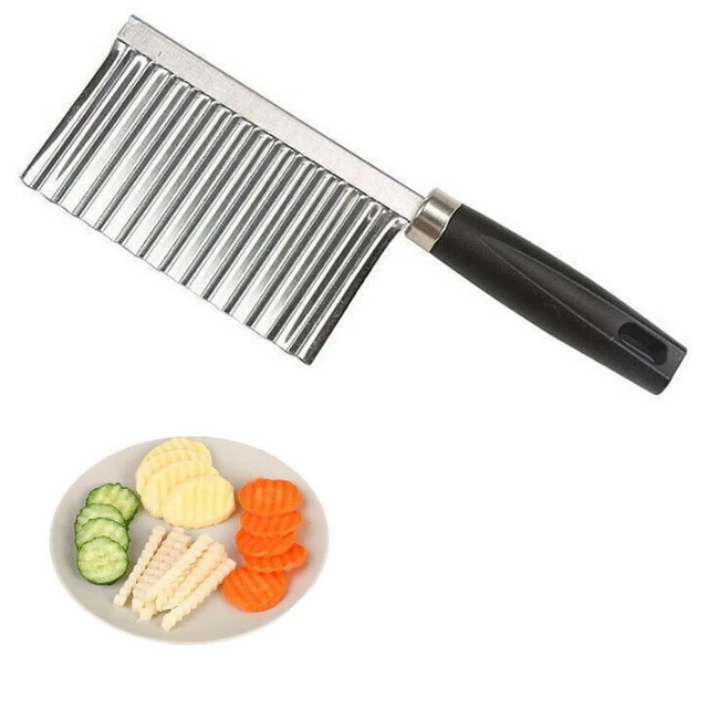 WAVE KNIFE WAVE Cutter Stainless Steel Garnier French Fries Potato ...
