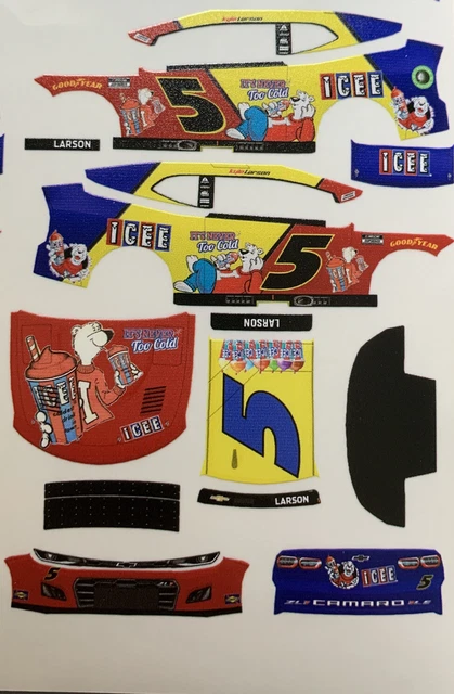 CUSTOM 2023 KYLE Busch #8 Mario Bros Movie 1/64 Scale NASCAR Peel ...