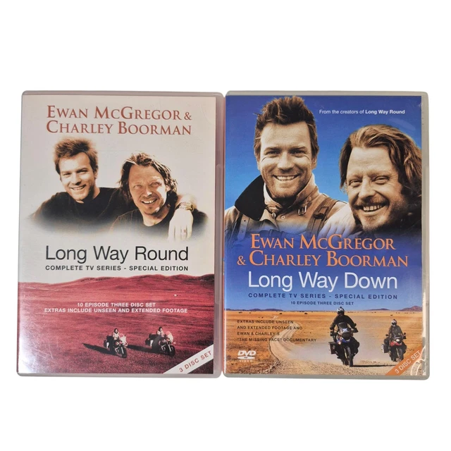 LONG WAY DOWN + Long Way Round (DVD 6-Disc Bundle, PAL, Ewan McGregor ...