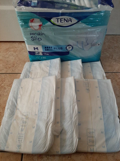 6 X TENA Slip Adult Nappies. Pro Skin Medium Plus. AB/DL Aware. Brand ...