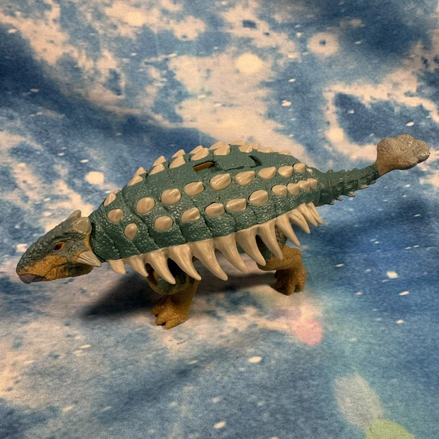 JURASSIC WORLD CAMP Cretaceous Ankylosaurus Bumpy Action Figure with ...