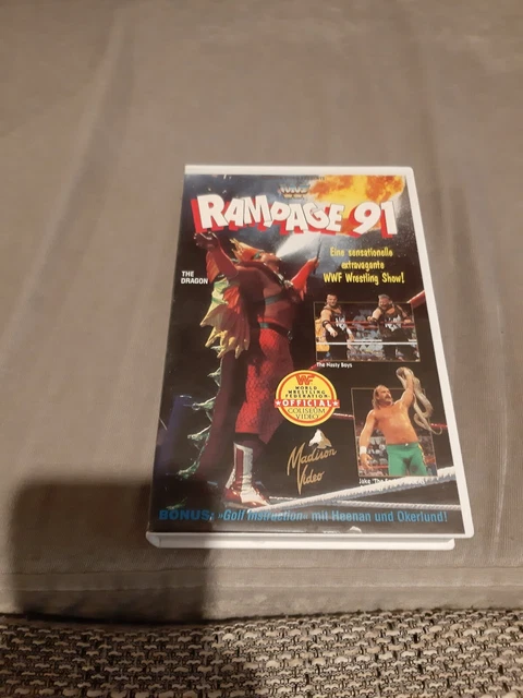 VHS -WWF RAMPAGE 91 (Wrestling Show) EUR 9,99 - PicClick DE