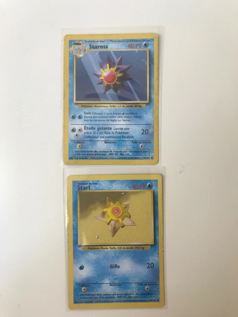 CARTE POKEMON EDITION de base Stari 65/102 et Staross 64/102 Occasion EUR 30,00 - PicClick FR
