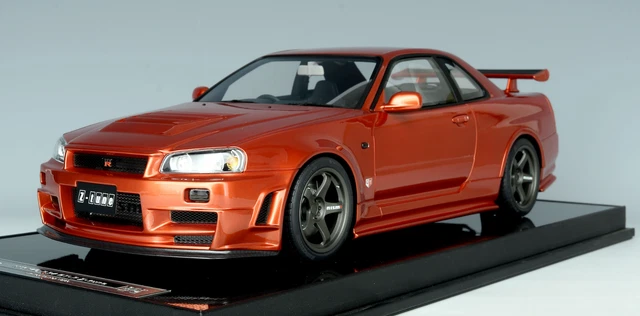 1/12 MOTORHELIX NISSAN Skyline GTR R34 Nismo Z-Tune Metallic Orange ...