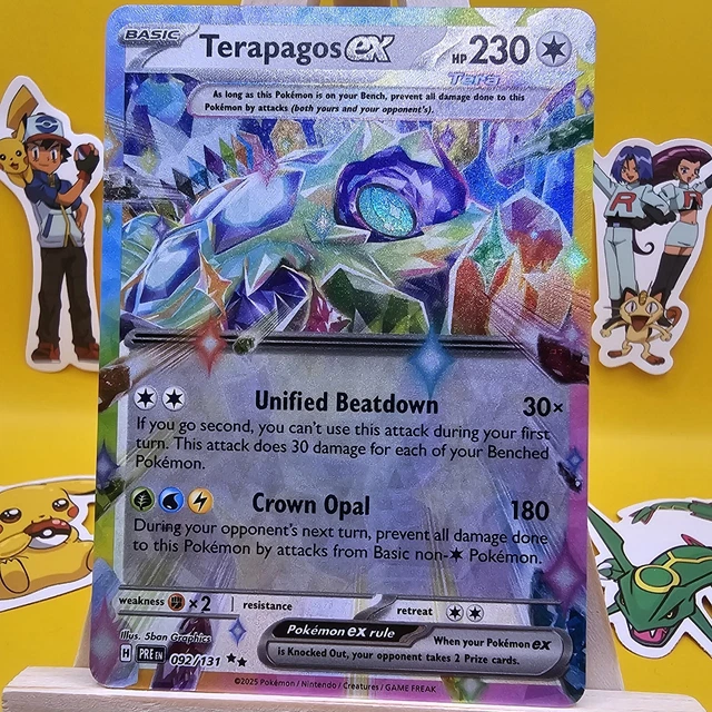 092/131 TERAPAGOS EX Double Rare Prismatic Evolutions Pokemon TCG £4.99 - PicClick UK