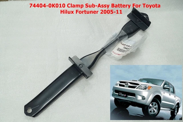 74404-0K010 CLAMP SUB-ASSY, Battery For Toyota Hilux Fortuner 2005-14 ...