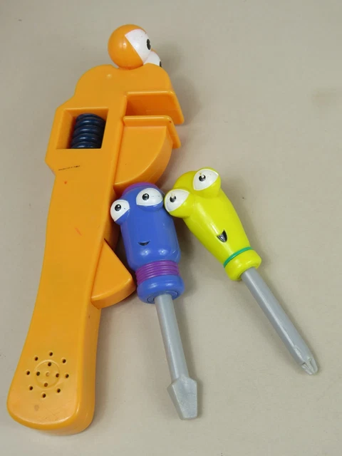 DISNEY HANDY MANNY Talking Rusty Wrench + Turner & Felipe Screwdriver ...