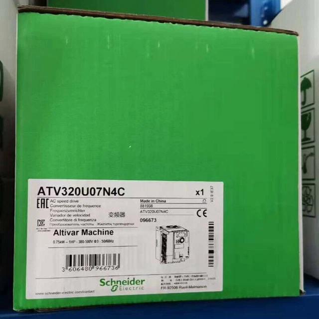 1PCS ATV320U07N4C VARIABLE speed drive,3 phases, 0.75 kW NEW IN BOX ...