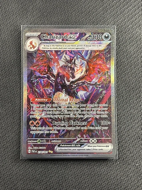 POKEMON CARD - Charizard ex Paldean Fates Full Art Illustration Rare ...