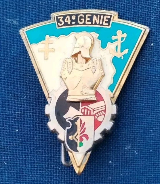 INSIGNE 34 ÈME Régiment Du Génie EUR 7,00 - PicClick FR