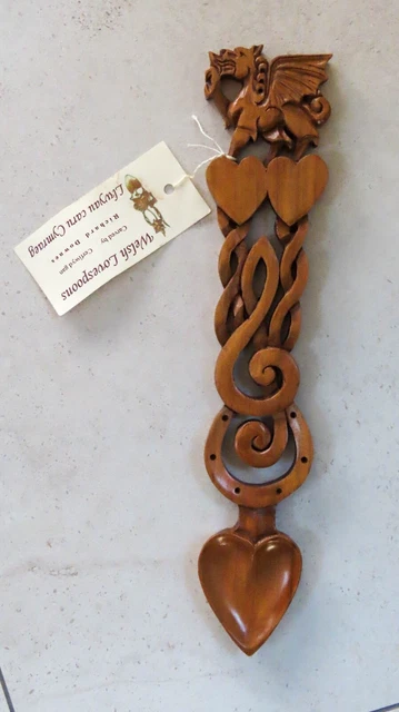 WOODEN LOVESPOON HAND Crafted In Wales By Richard Downes £25.96 ...