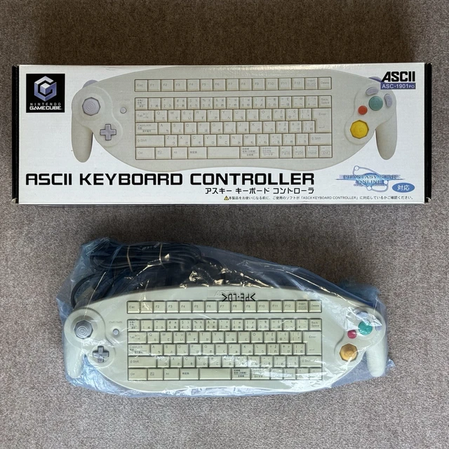NINTENDO GAMECUBE ASCII Keyboard Controller Complete In Box CIB ASC ...