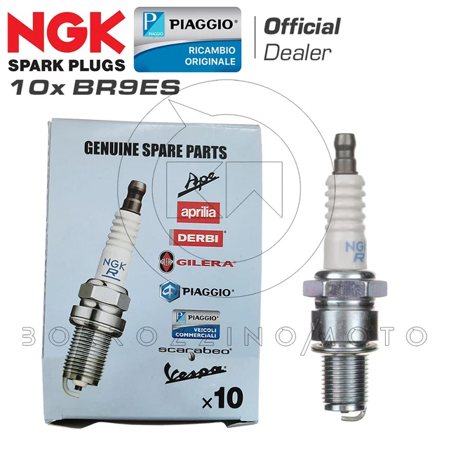 CANDELE ORIGINALE APRILIA/NGK BR9ES KIT x10 YAMAHA DT 50 2003 - EUR 34,00 - PicClick IT