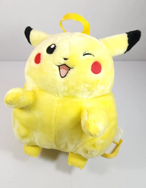 1990'S POKEMON WINKING Pikachu 12'' Plush Backpack Nintendo OFFICIAL ...