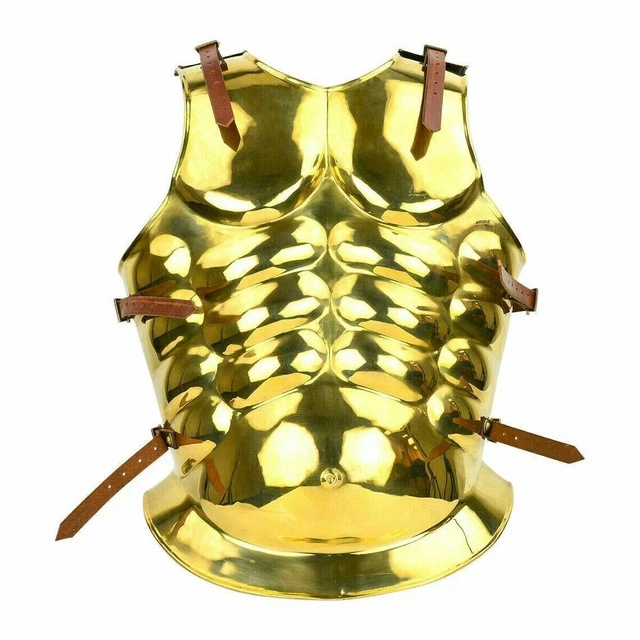 MEDIEVAL MUSCLES ARMOR 18 Guage Steel Greek Cuirass Breastplate ...