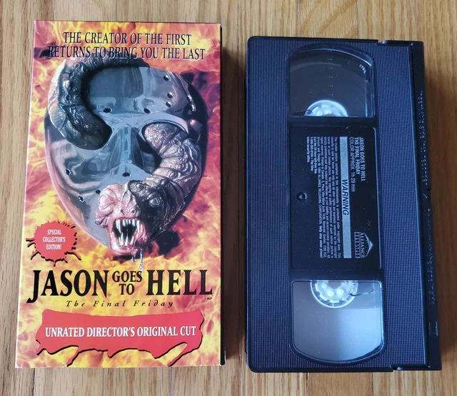 JASON GOES TO Hell VHS The Final Friday The 13th 1994 Unrated Special ...