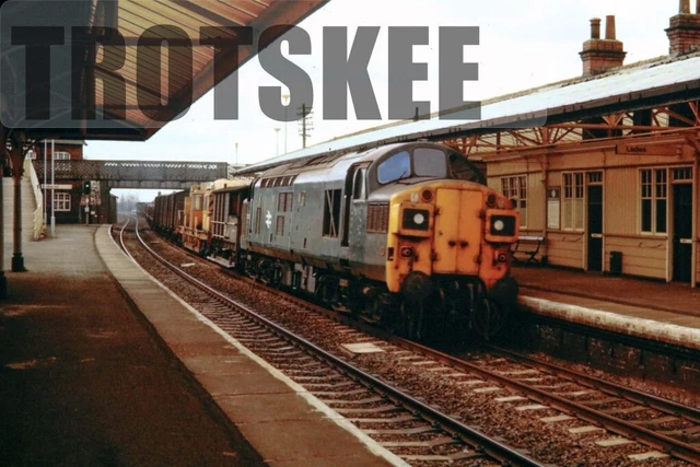 35MM SLIDE BR British Railways Diesel Loco Class 37 37007 Church Fenton ...