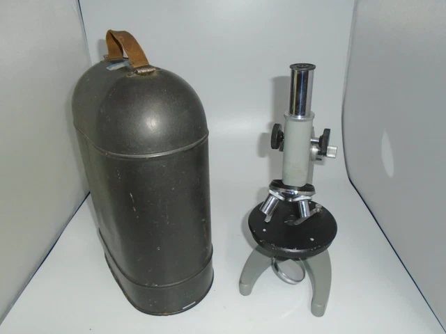 RUSSIAN BIOLOGICAL SIMPLIFIED Microscope MBU-4 vintage 1975 Novosibirsk ...