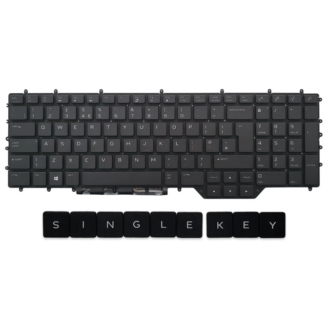DELL ALIENWARE M17 R2 | m17 R3 | m17 R4 Single Key + Hinge | Backlit UK ...