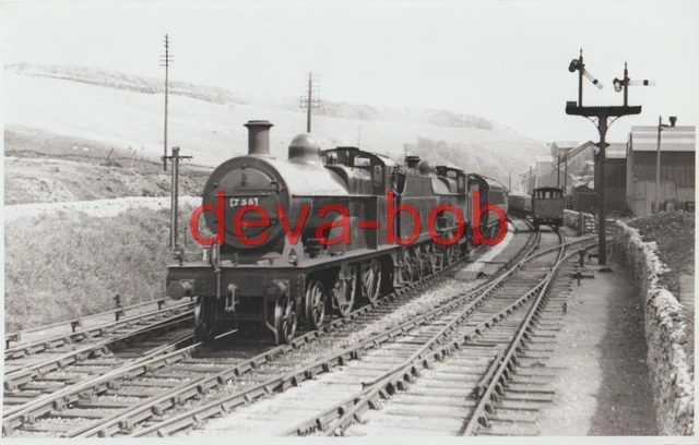 RAILWAY PHOTO LMS 3P 735 Great Rocks Junction 1938 Midland 4-4-0 Loco £ ...