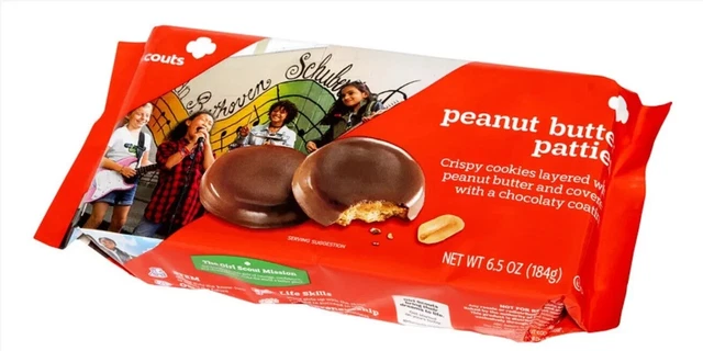 2025 GIRL SCOUT Cookies PEANUT BUTTER PATTIES Box Cookies Best: 9/25 ...