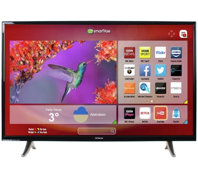 HITACHI 32HB6J51U 32 Inch HD Ready Smart LED TV/DVD Combi £194.99 ...
