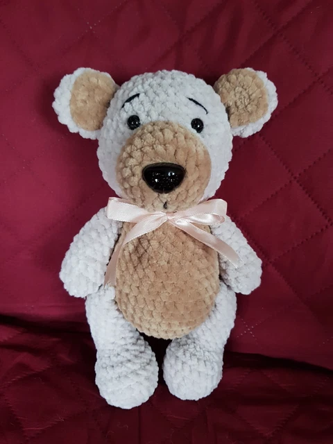 AMIGURUMI TEDDY Kuscheltier Häkelkunst Unikat EUR 24,00 - PicClick DE