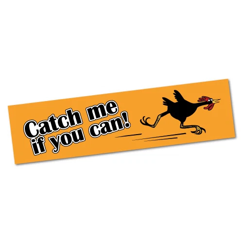 CATCH ME IF You Can Sticker Decal Bumper Car Vinyl Funny #5675EN EUR 4 ...