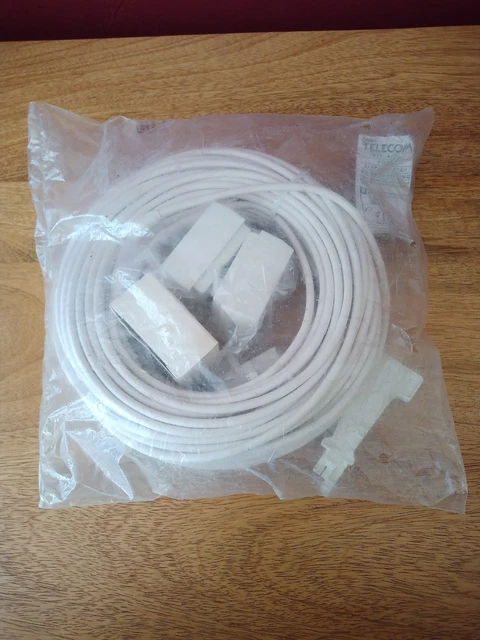 VINTAGE BT BRITISH Telecom DIY Kit socket, cable, joint box ...