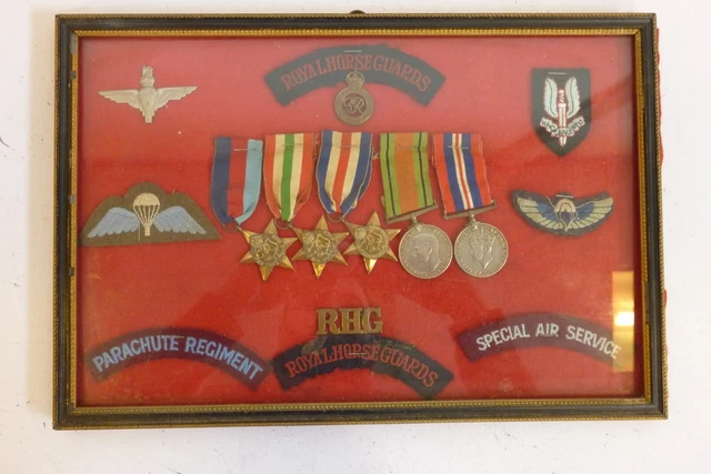 WW2 ROYAL HORSE Guards / Parachute Regiment / SAS Medals / Badges ...