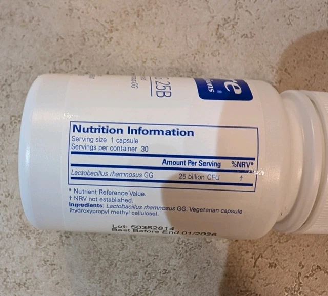 PURE ENCAPSULATIONS PROFLORAGG 25B Supplements (Lactobacillus Rhamnosus ...