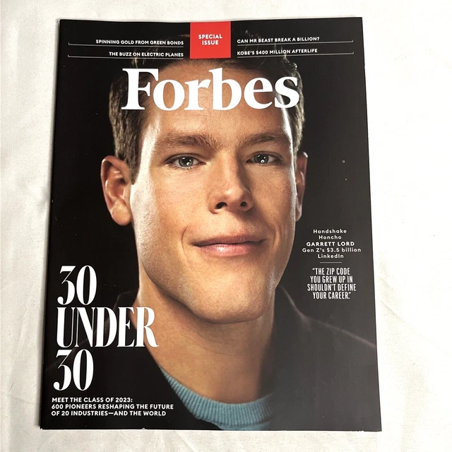 FORBES MAGAZINE 30 Under 30 Garrett Lord Mr Beast December 2022 January ...
