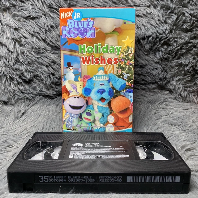 BANDE VIDÉO VHS Nickelodeon Blue’s Clues Room Holiday Wishes Nick Jr ...