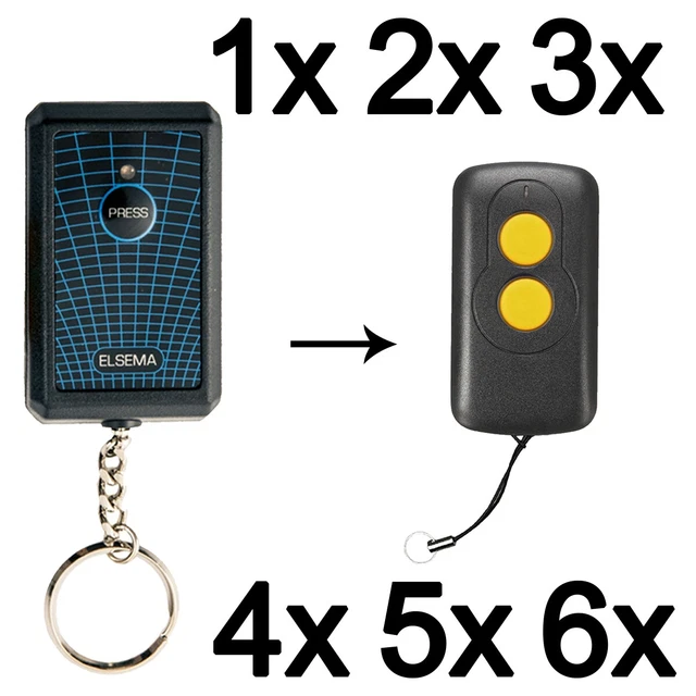 ELSEMA KEY 301 27.145MHz FMT201/FMT301/FMT401 Garage/Gate Compatible ...