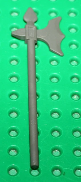 LEGO MINIFIG DARK Gray Weapon Halberd Elaborate 6123/set 6089 6047 6095 ...