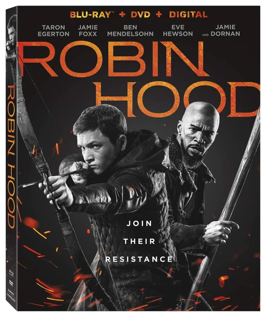 ROBIN HOOD (BLU-RAY) Taron Egerton Ben Mendelsohn Jamie Foxx (US IMPORT ...